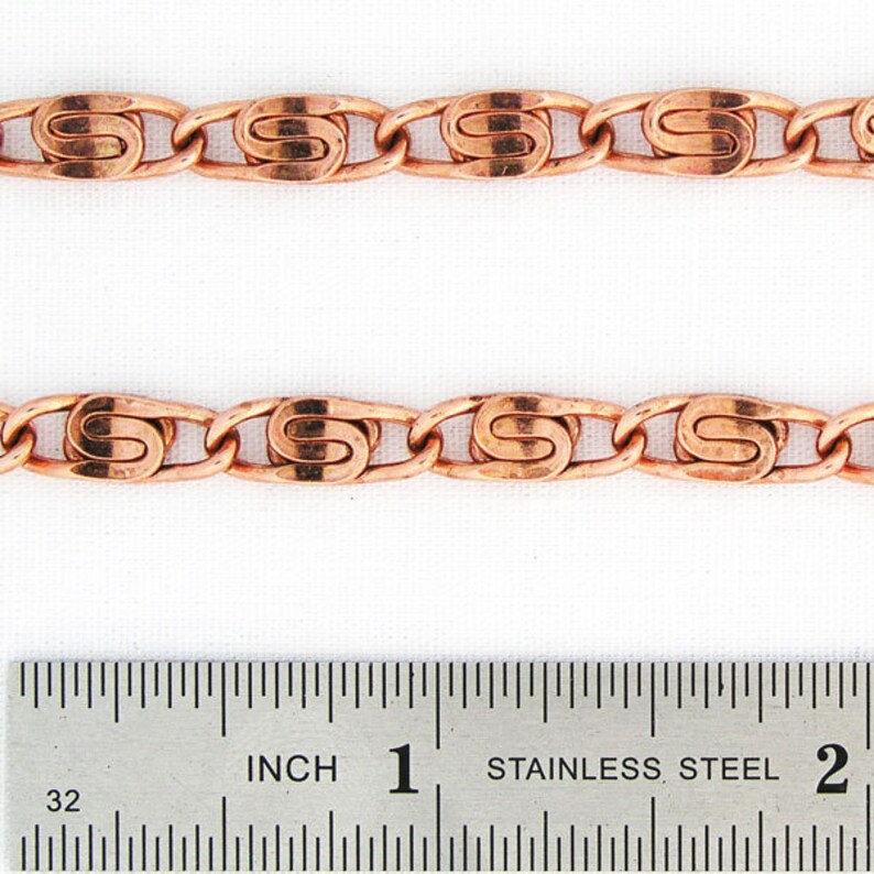 Copper Jewelry Set of Celtic Scroll Chains SET66 5 Mm Solid - Etsy