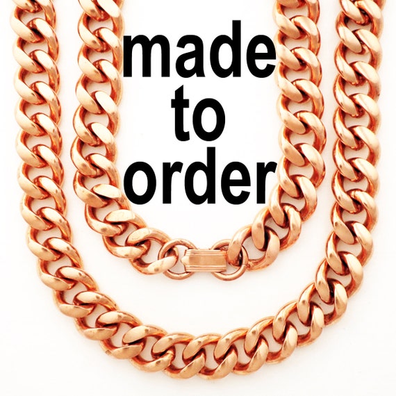 Custom Necklace Chain Heavy Duty Cuban Curb Chain Necklace - Etsy