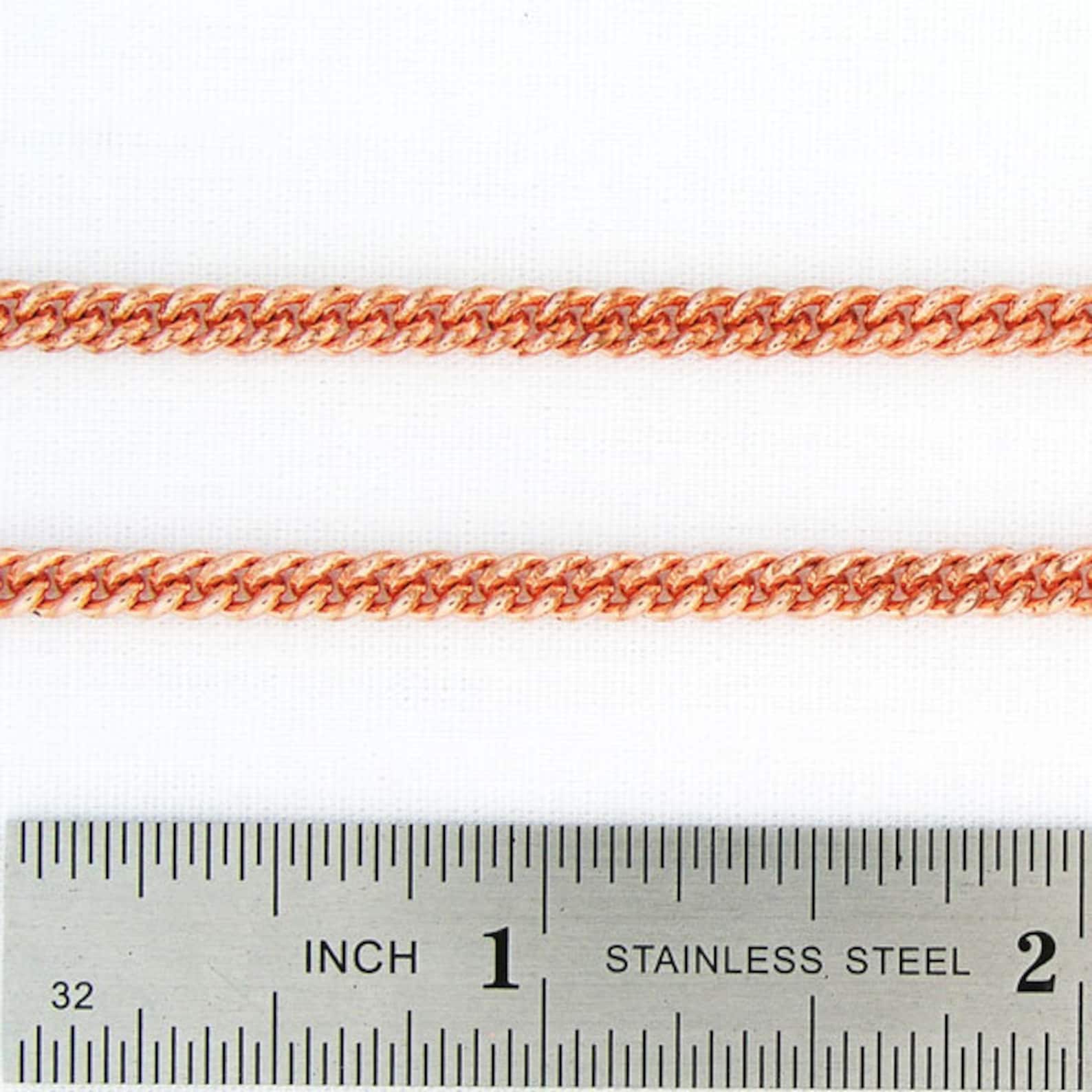 Custom Necklace Chain Copper Cuban Curb Chain Necklace NC71 - Etsy