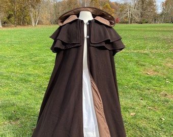 Brown Cloak With Hood - Etsy
