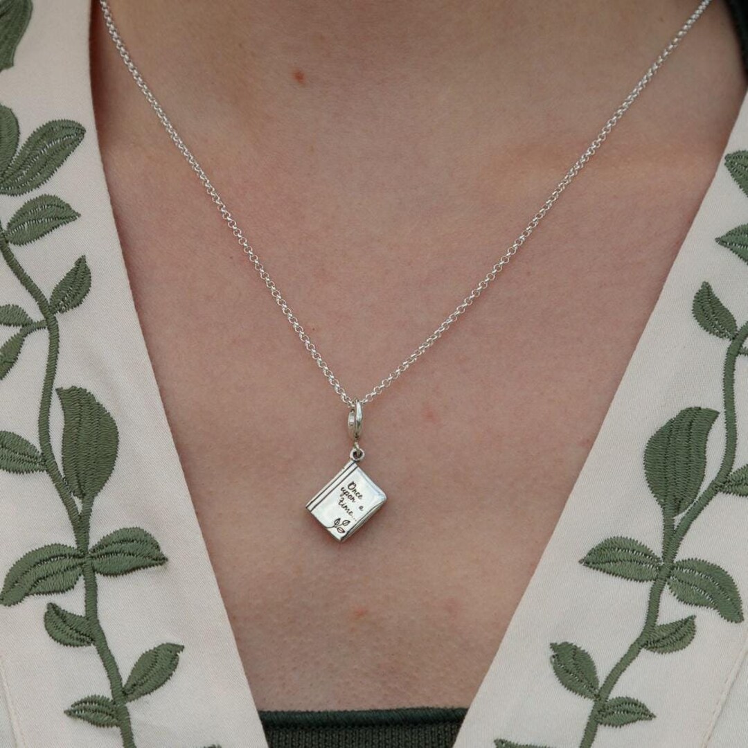 Sterling Silver Story Book Necklace, Fairy Tale Necklace, Storybook ...