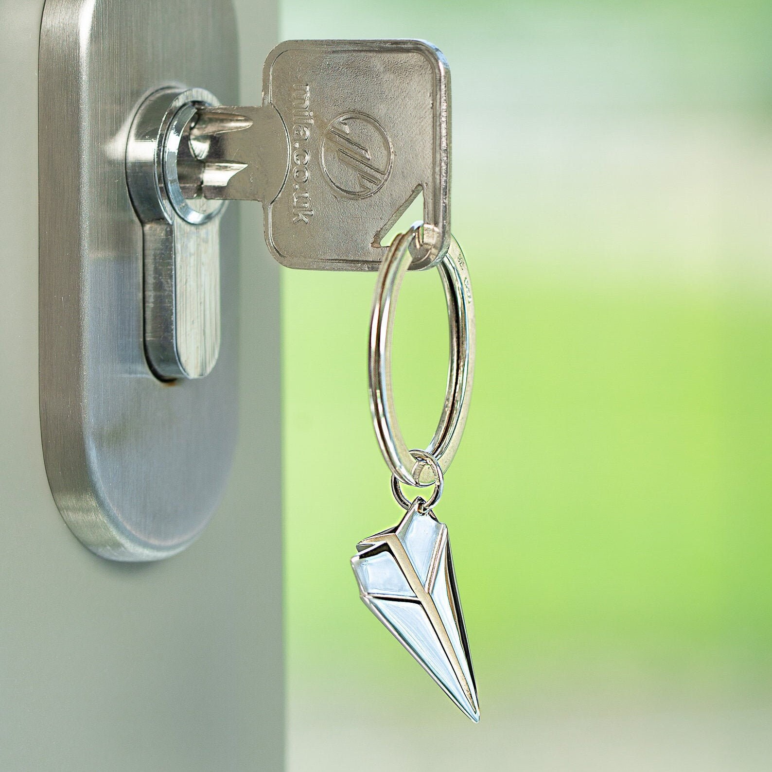 Sterling Silver Paper Plane Key Ring Airplane Keyring | Etsy