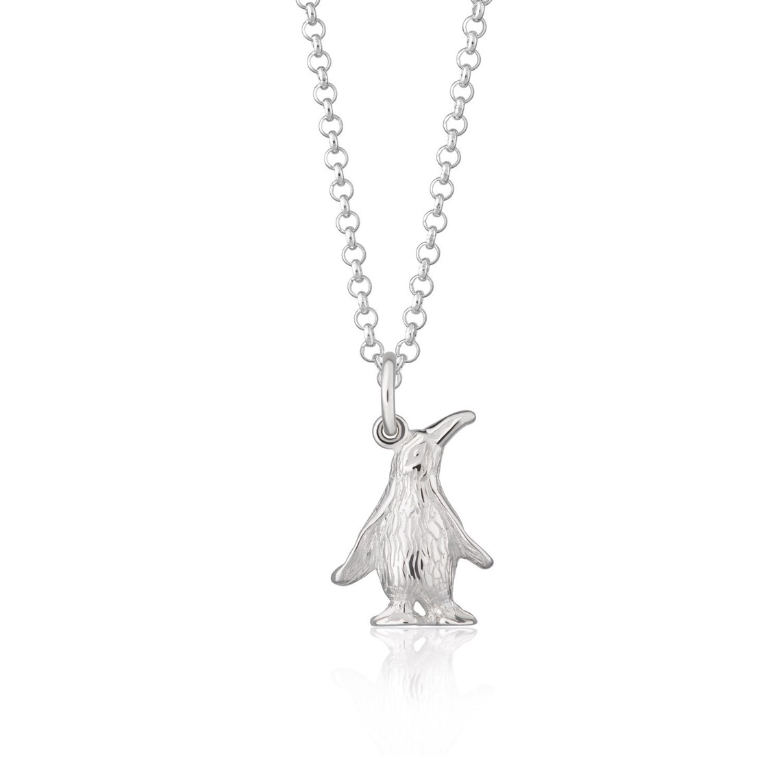 Sterling Silver Penguin Charm Necklace Penguin Pendant - Etsy