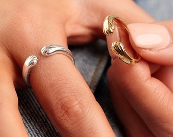 Dog Paw Hug Ring - Etsy