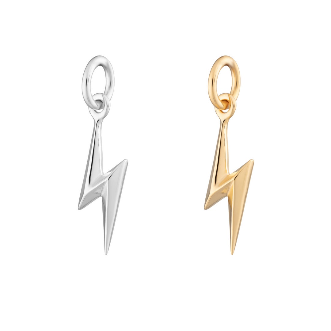 Lightning Bolt Charm, Lightning Bolt Pendant, Lightning Thunder Bolt ...