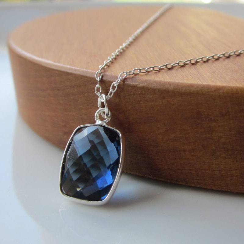 Blue Stone Necklace - Etsy