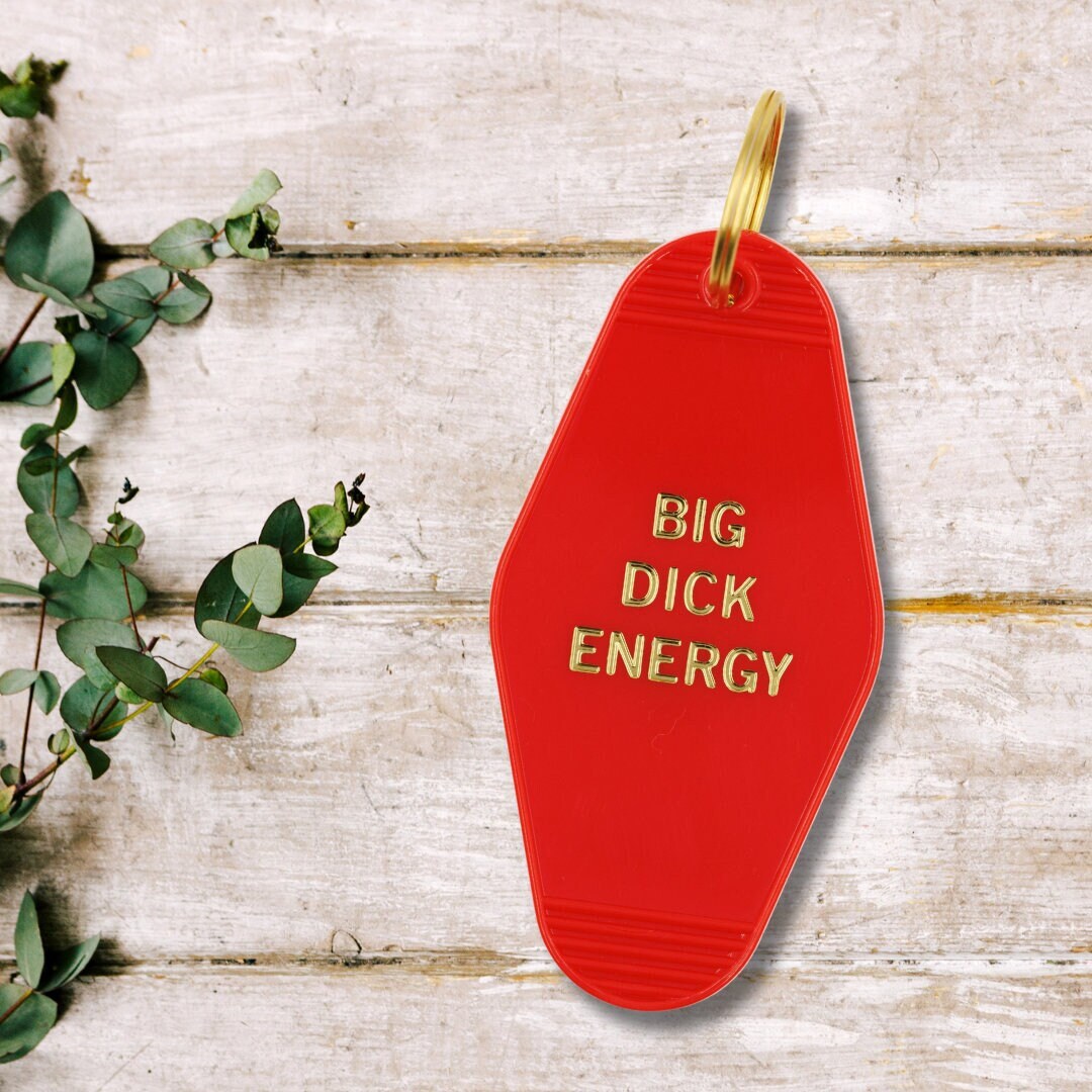 Big Dick Energy Motel Keychain in Red Funny Gift for Him - Etsy