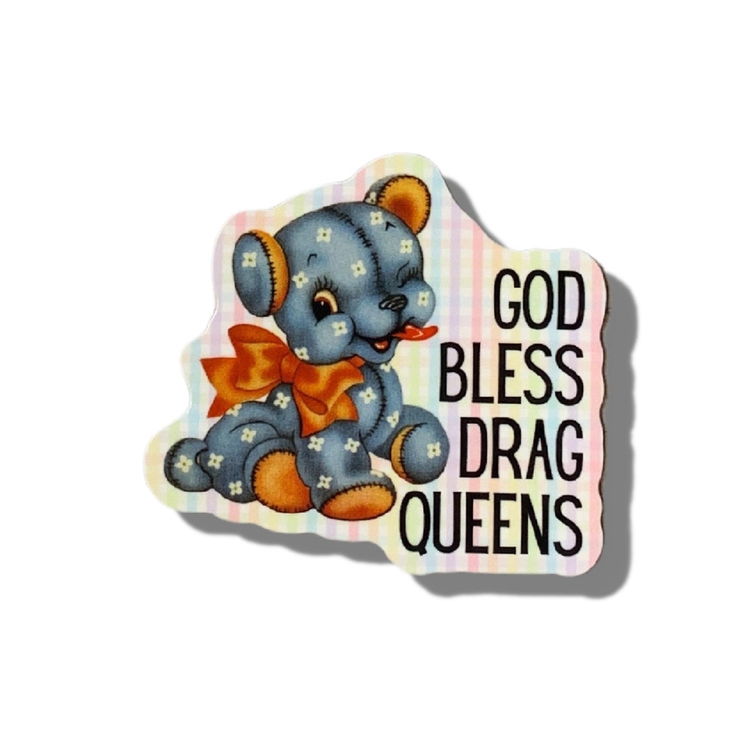 God Bless Drag Queens Vinyl Sticker Waterproof Laptop Computer Water ...