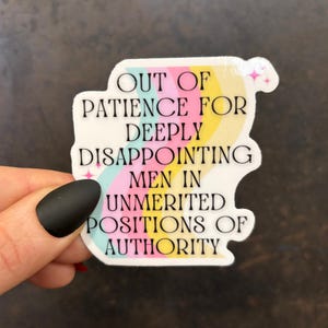 Out of Patience Sticker - Etsy