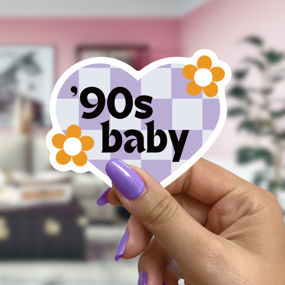 90s Baby Vinyl Die Cut Sticker Waterproof Laptop Computer Water Bottle ...