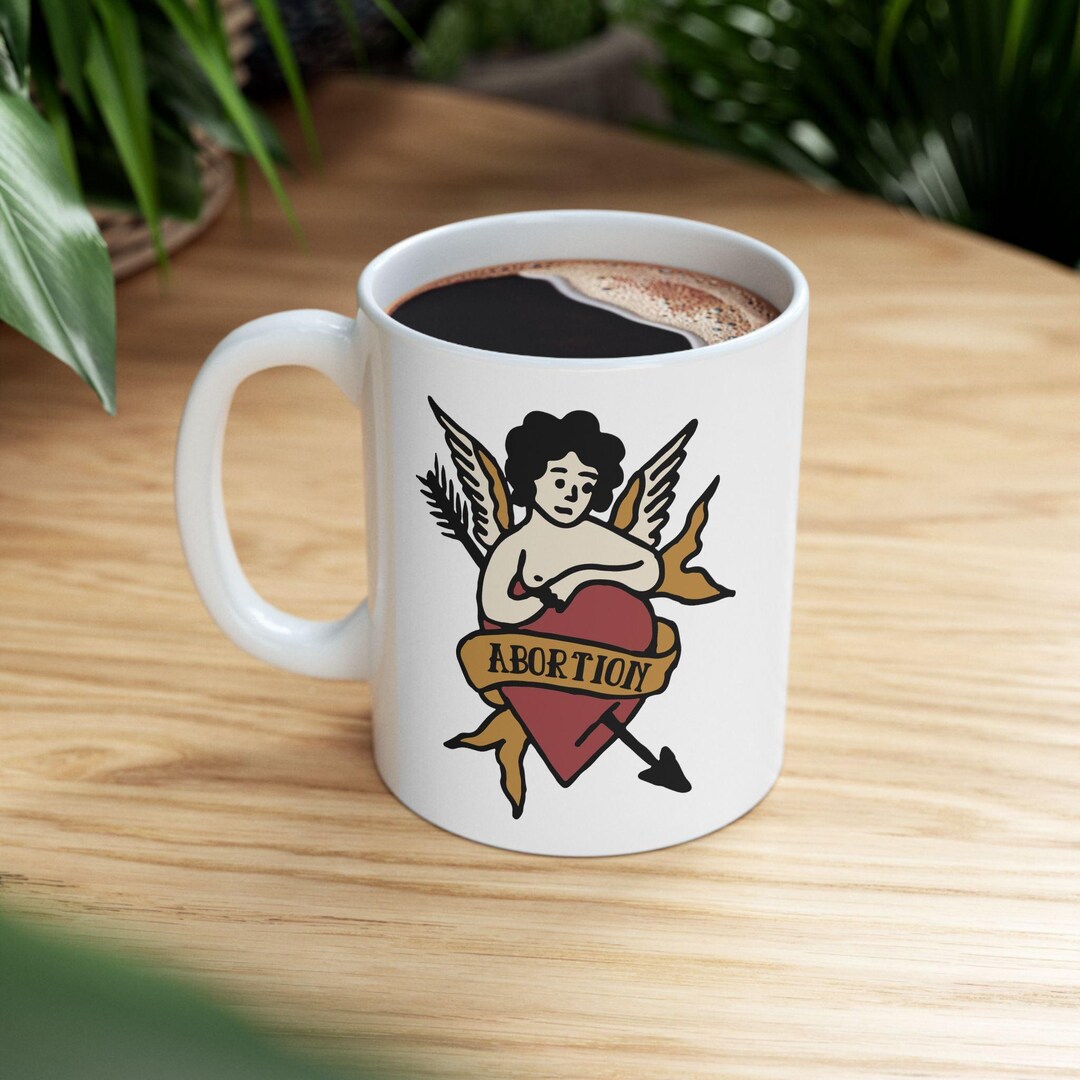 Feminist Pro-choice Abortion Vintage Tattoo Art Ceramic Mug 11oz ...