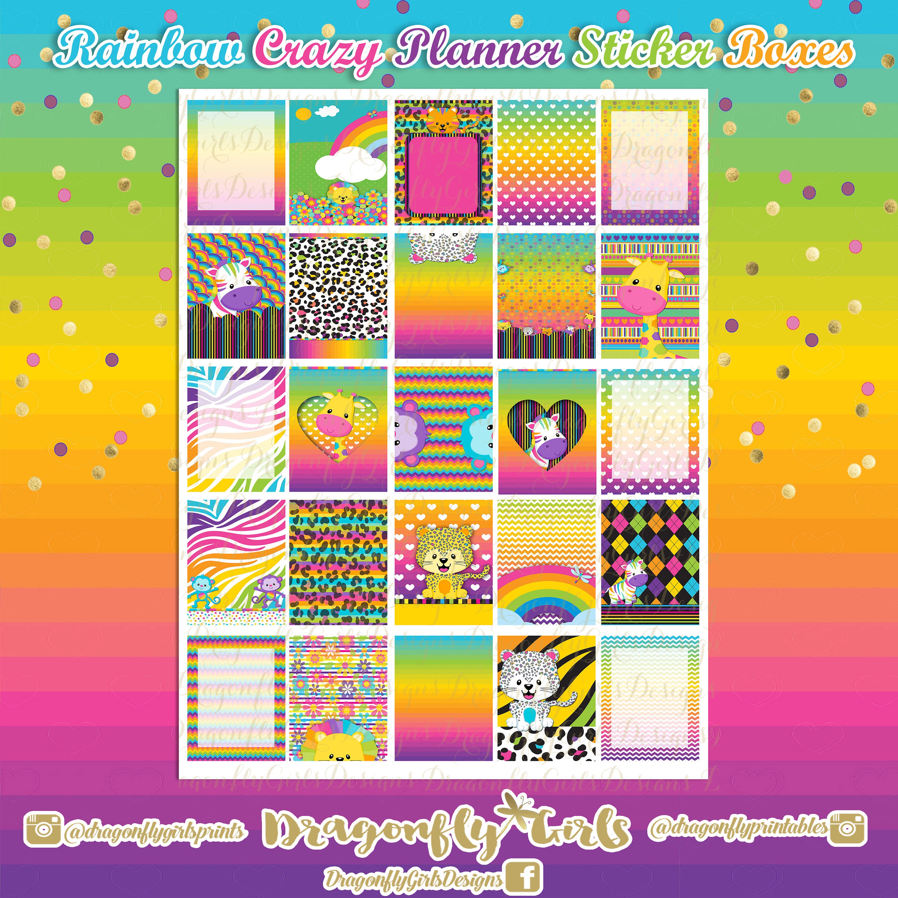 BUNDLE SALE All 20 Printable Planner Stickers Sheets 25 | Etsy