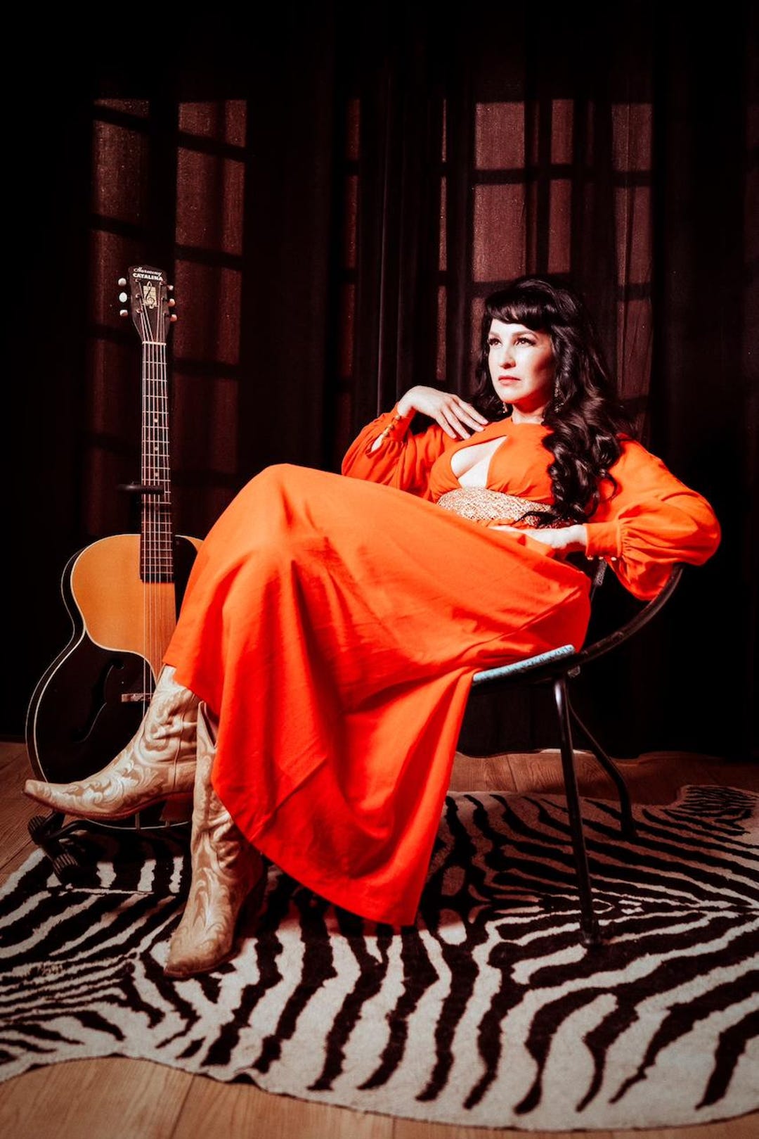 Vintage Divine 70s OSTI Nylon Crepe Balloon Sleeve Coral Gown - Etsy