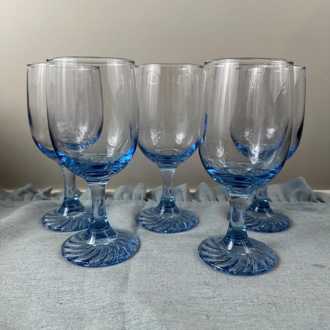 Duz Detergent Wine Glass Swirl Base Vintage Glassware Stemware Set - Etsy