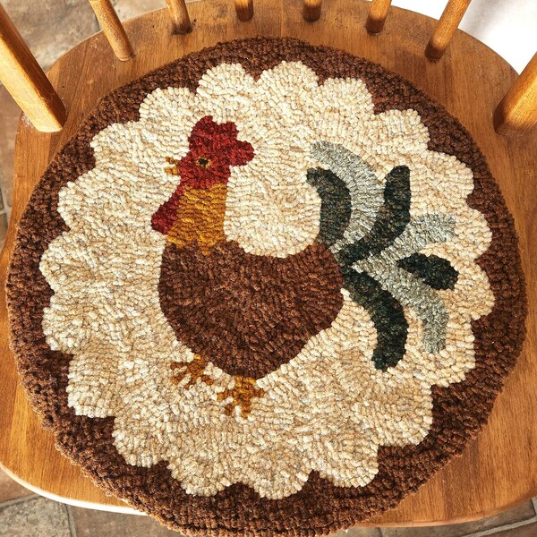 Hooked Chair Pads - Etsy