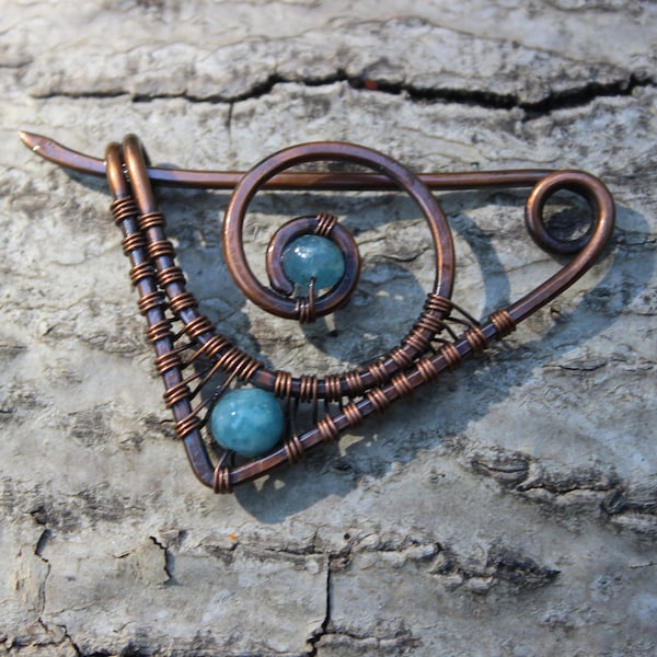 Wire Wrapped Brooch - Etsy