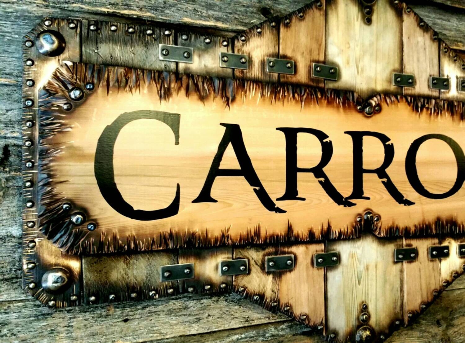 Rustic Wood Name Sign 48x30 / Last name sign / Wooden sign / | Etsy