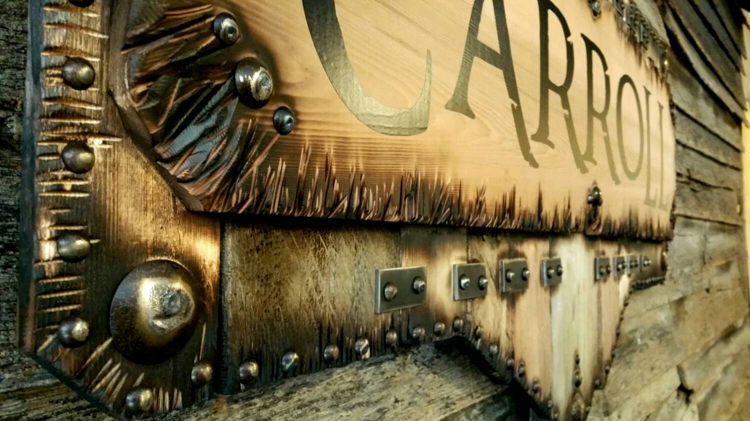 Rustic Wood Name Sign 48x30 / Last name sign / Wooden sign / | Etsy