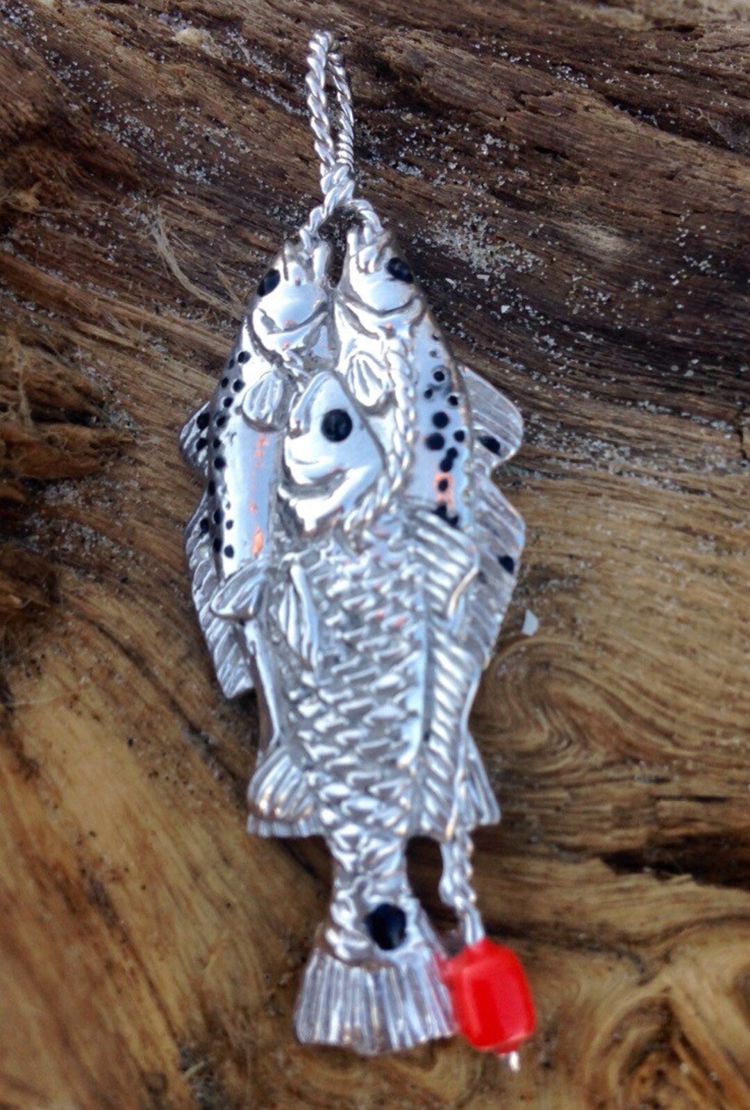 Redfish and Trout Stringer Pendant - Etsy