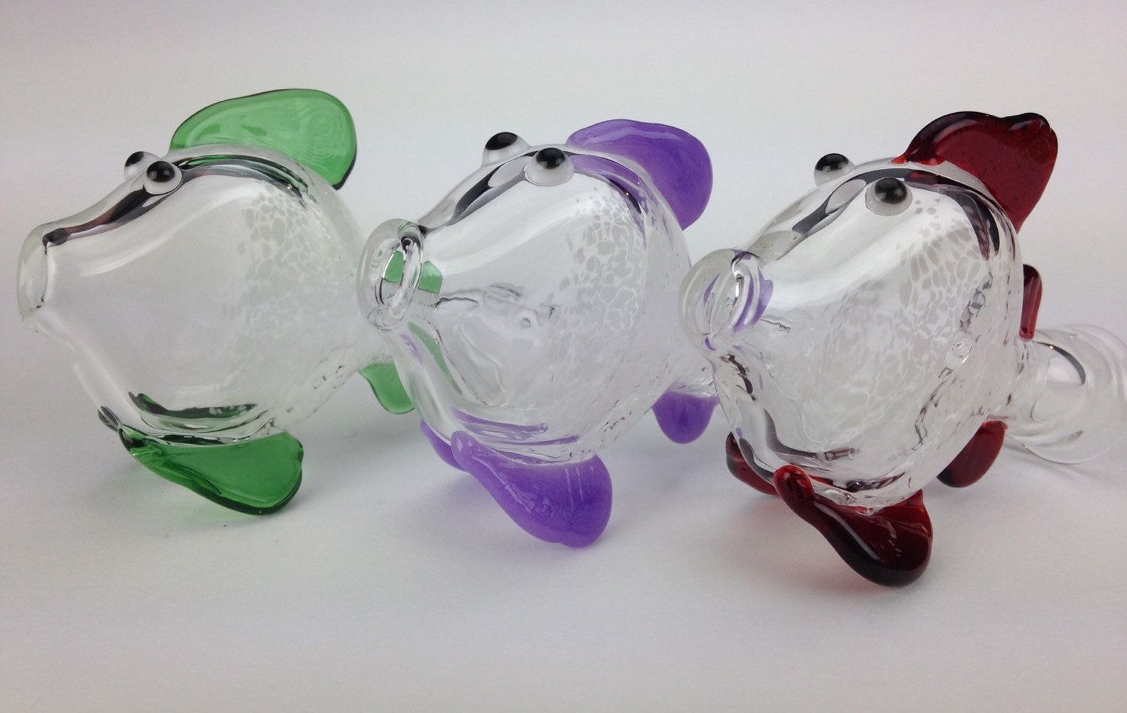 Glass Pipe fish Chillum Black and White Other Fin Colors: - Etsy