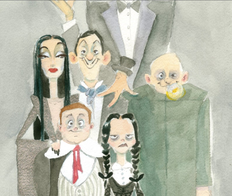 Addams Family Portrait | Etsy