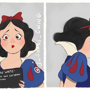 Princess Mugshots Snow White - Etsy