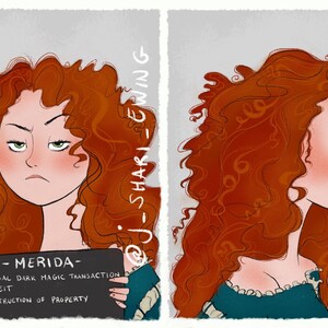 Princess Mugshots Merida - Etsy