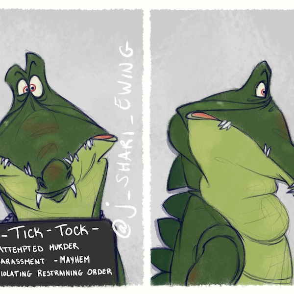 Tick Tock Croc - Etsy