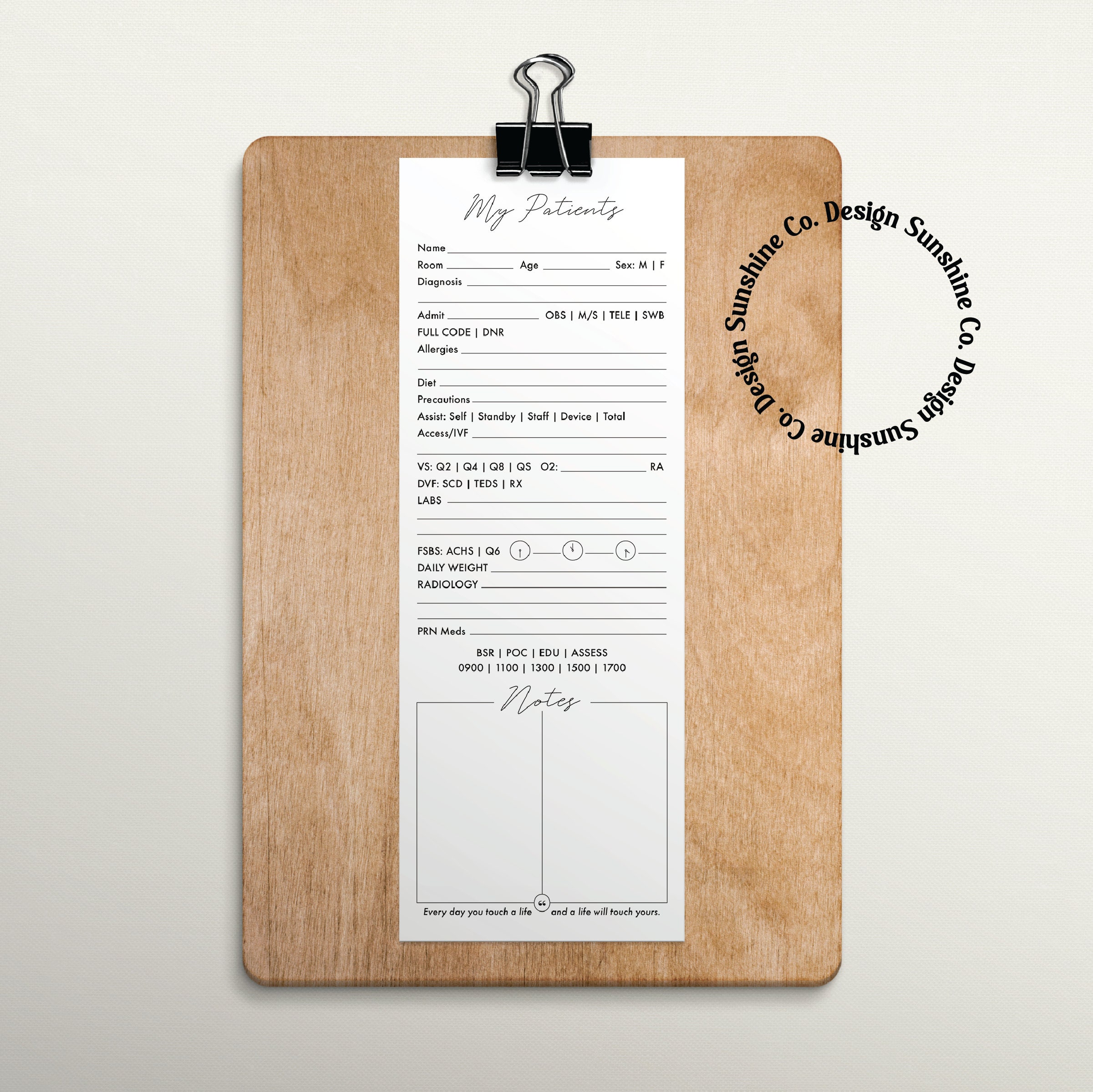 Printable Nurse Report Sheet | Medsurge Nurse - Etsy