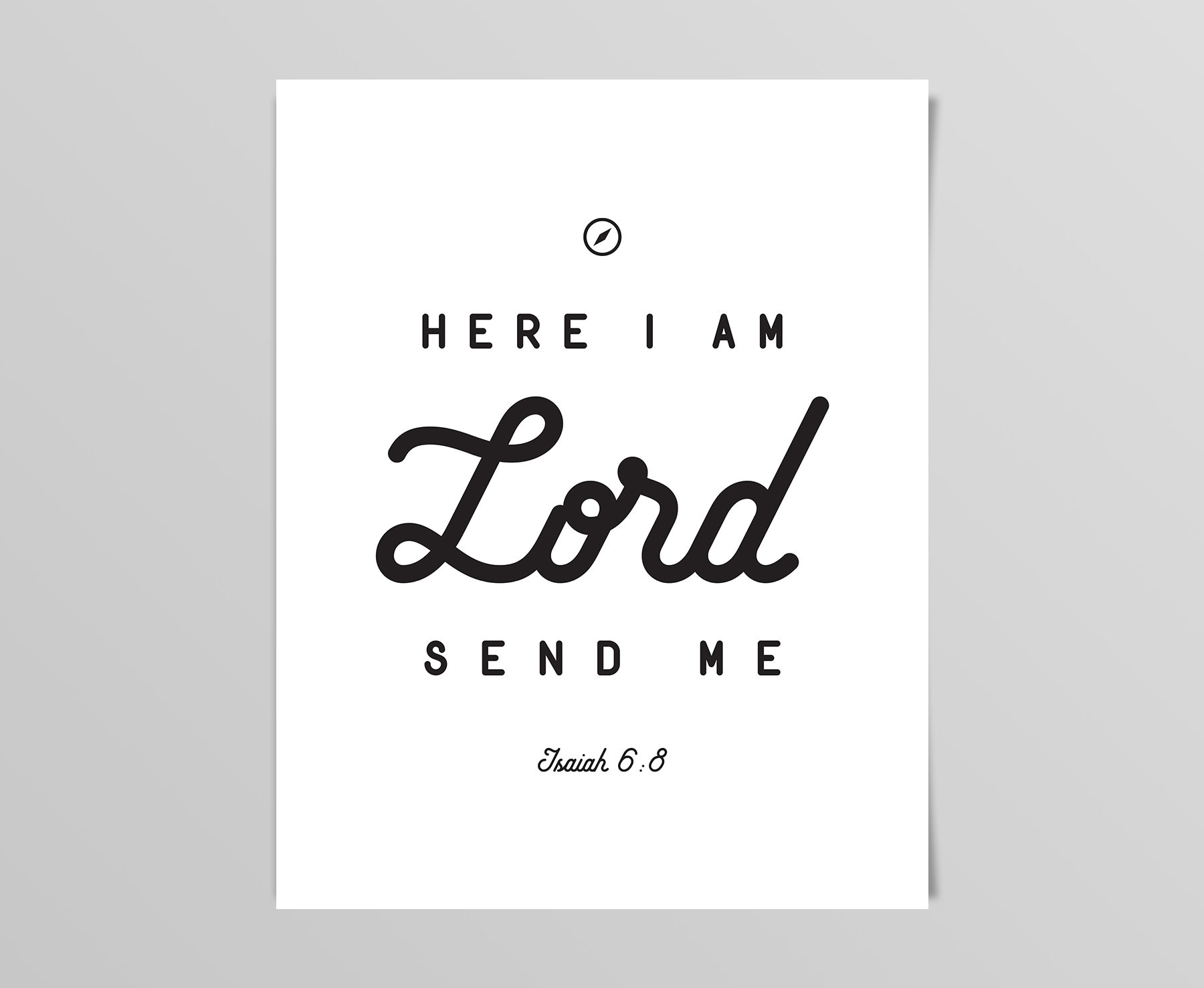 Here I Am Lord Send Me Digital Print - Etsy