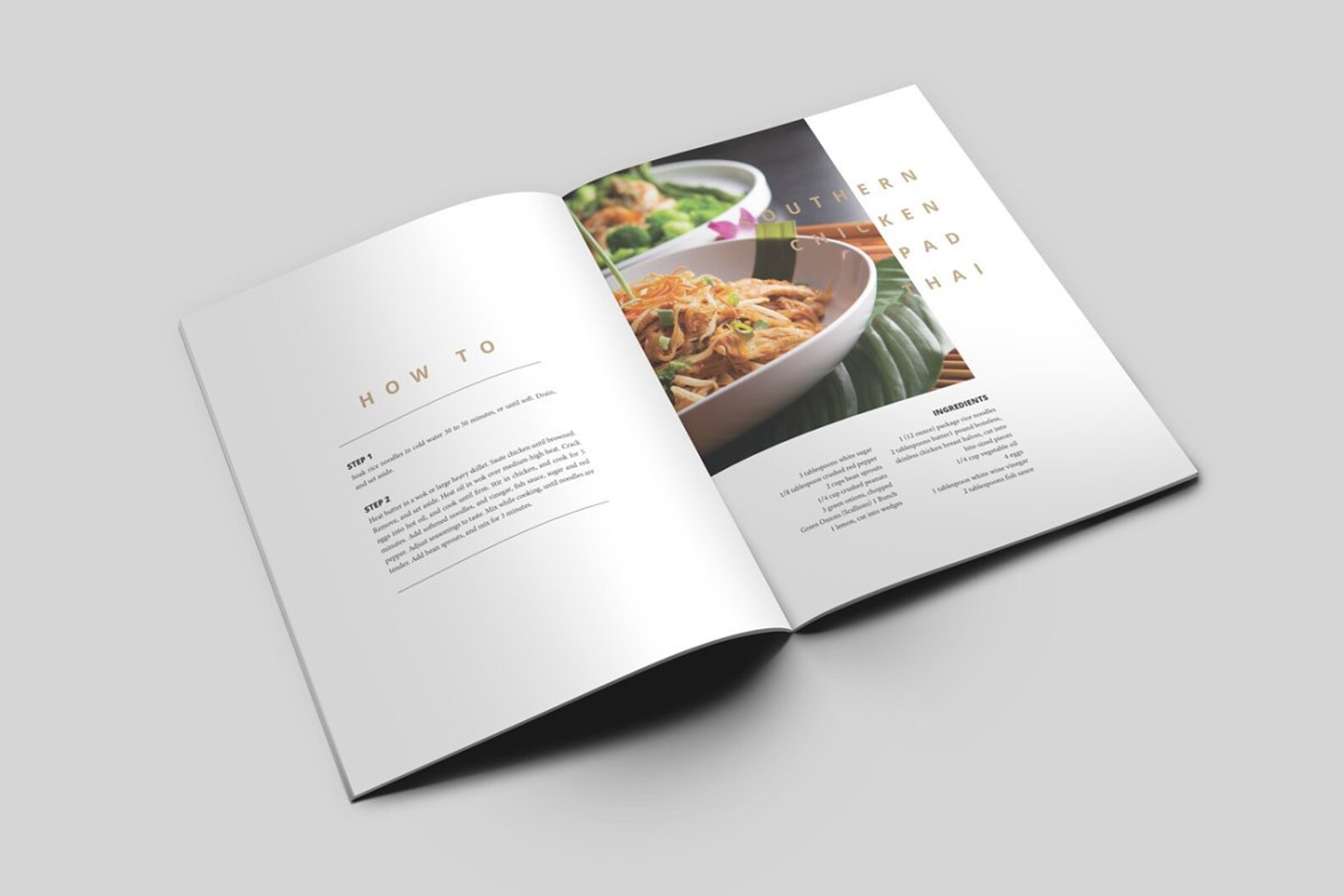 Modish - Modern Cookbook Indesign Template - Etsy