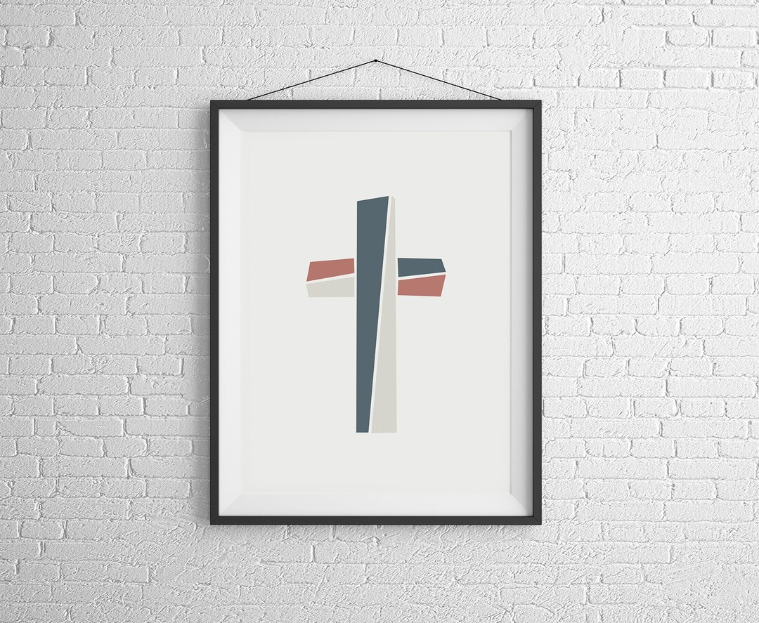 Abstract Cross Digital Print - Etsy