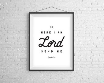 Here I Am Lord - Etsy