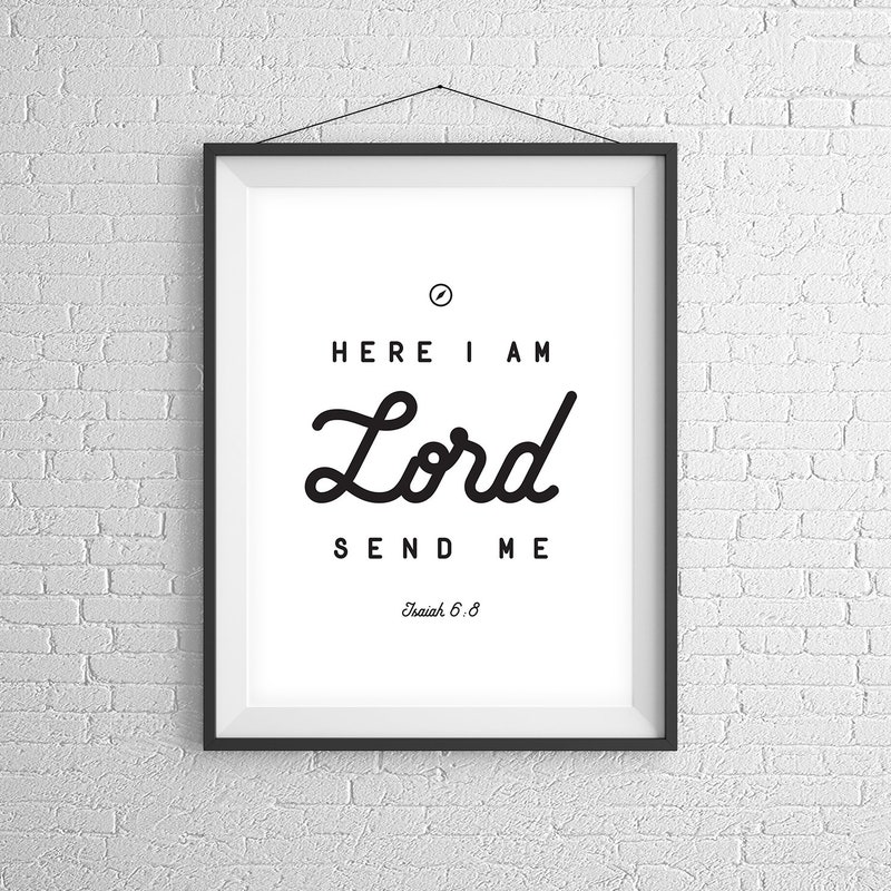 Here I Am Lord - Etsy