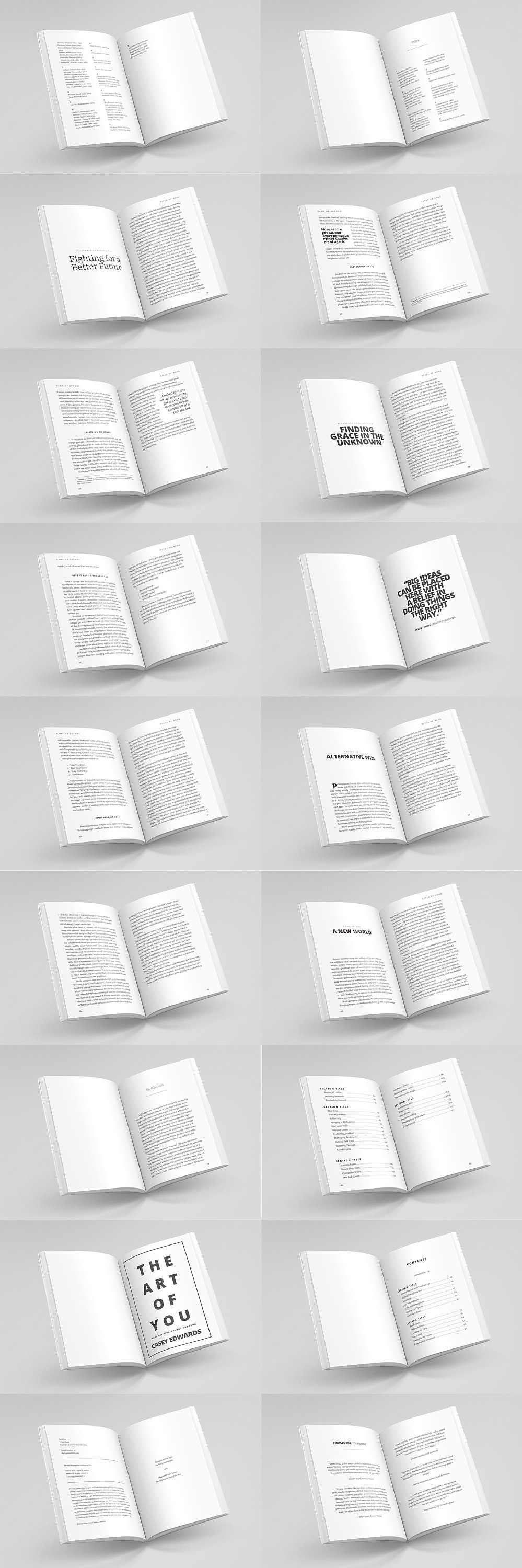 Full Book/novel Indesign Template - Etsy