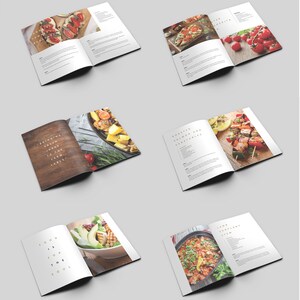 Modish - Modern Cookbook Indesign Template - Etsy