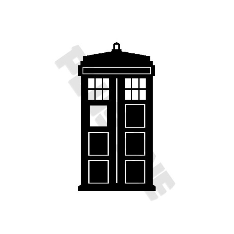 Doctor Who Police Box Decal Sticker iphone Nintendo 3DS | Etsy
