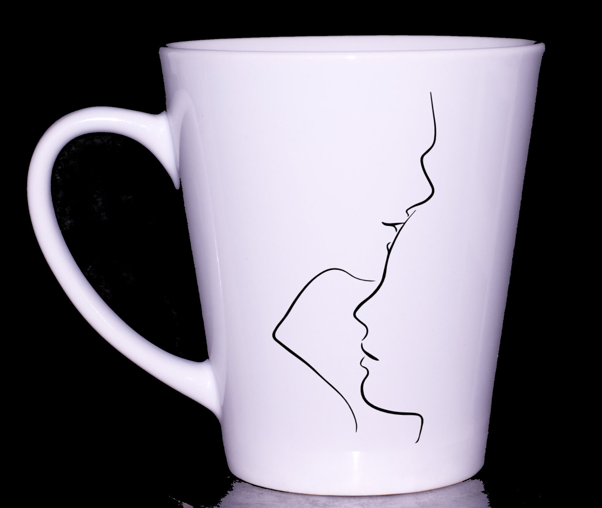 Forehead Kiss Original Artwork Coffee Mugs Latte Mugs Water | Etsy