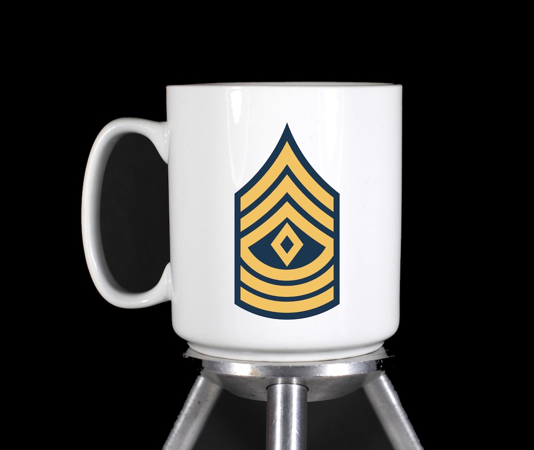 US Army First Sergeant (E-8) Personalized Coffee Mug (dishwasher Safe Thermal Printed Ceramic ...