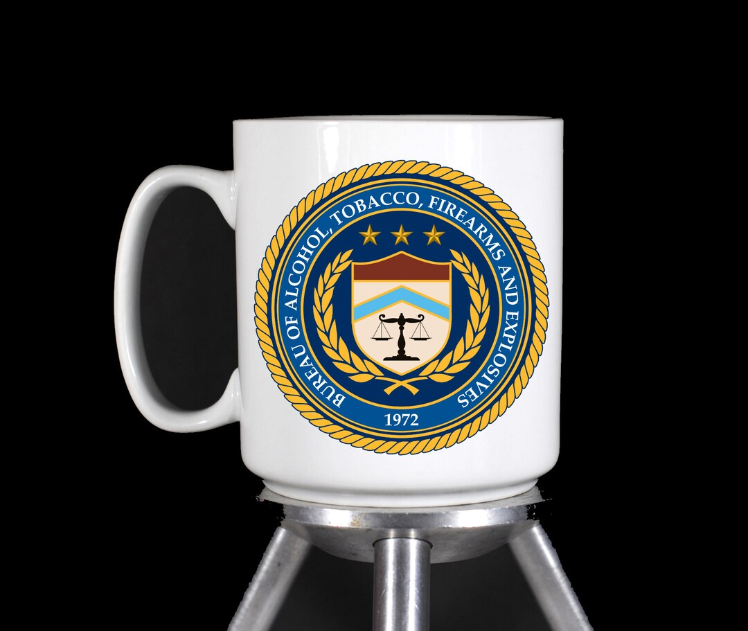 US ATF Logo 02 Personalized Coffee Mugs & Water Bottles dishwasher Safe ...