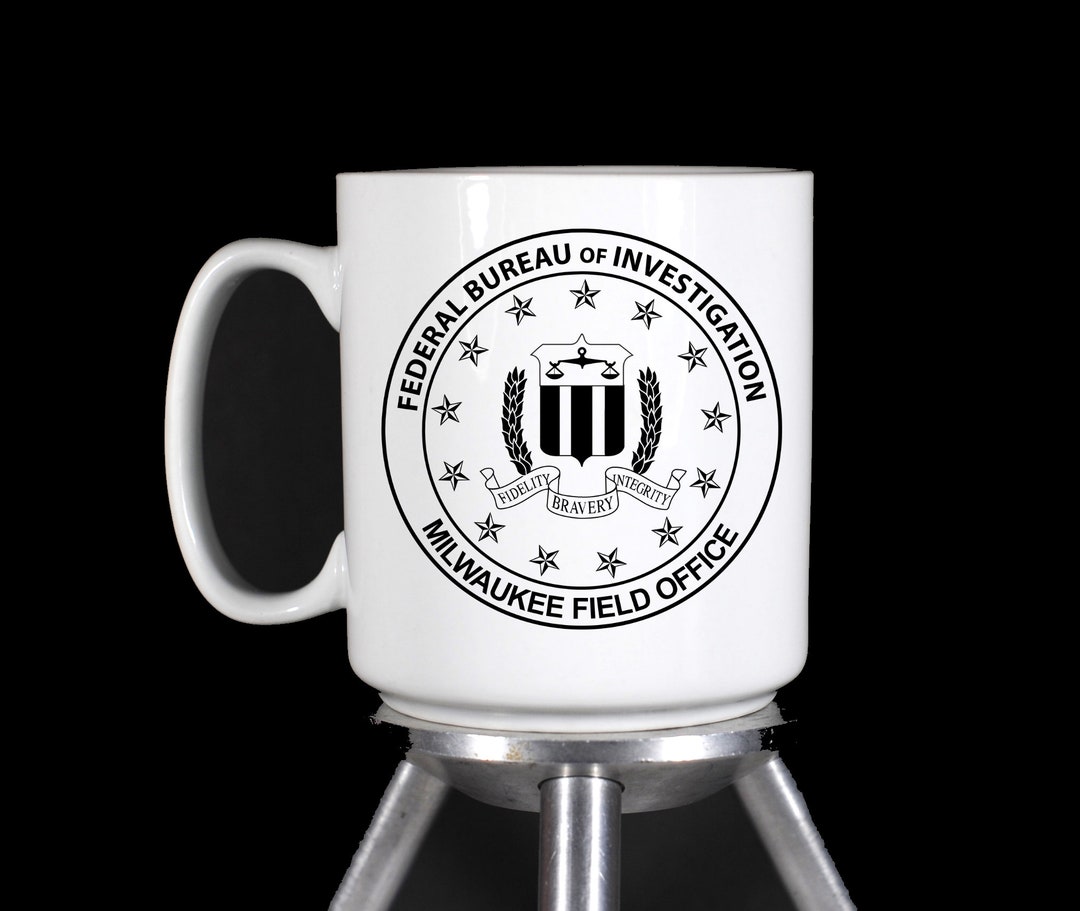 FBI Milwaukee Field Office White Ceramic Coffee Mugs double Sided Image ...