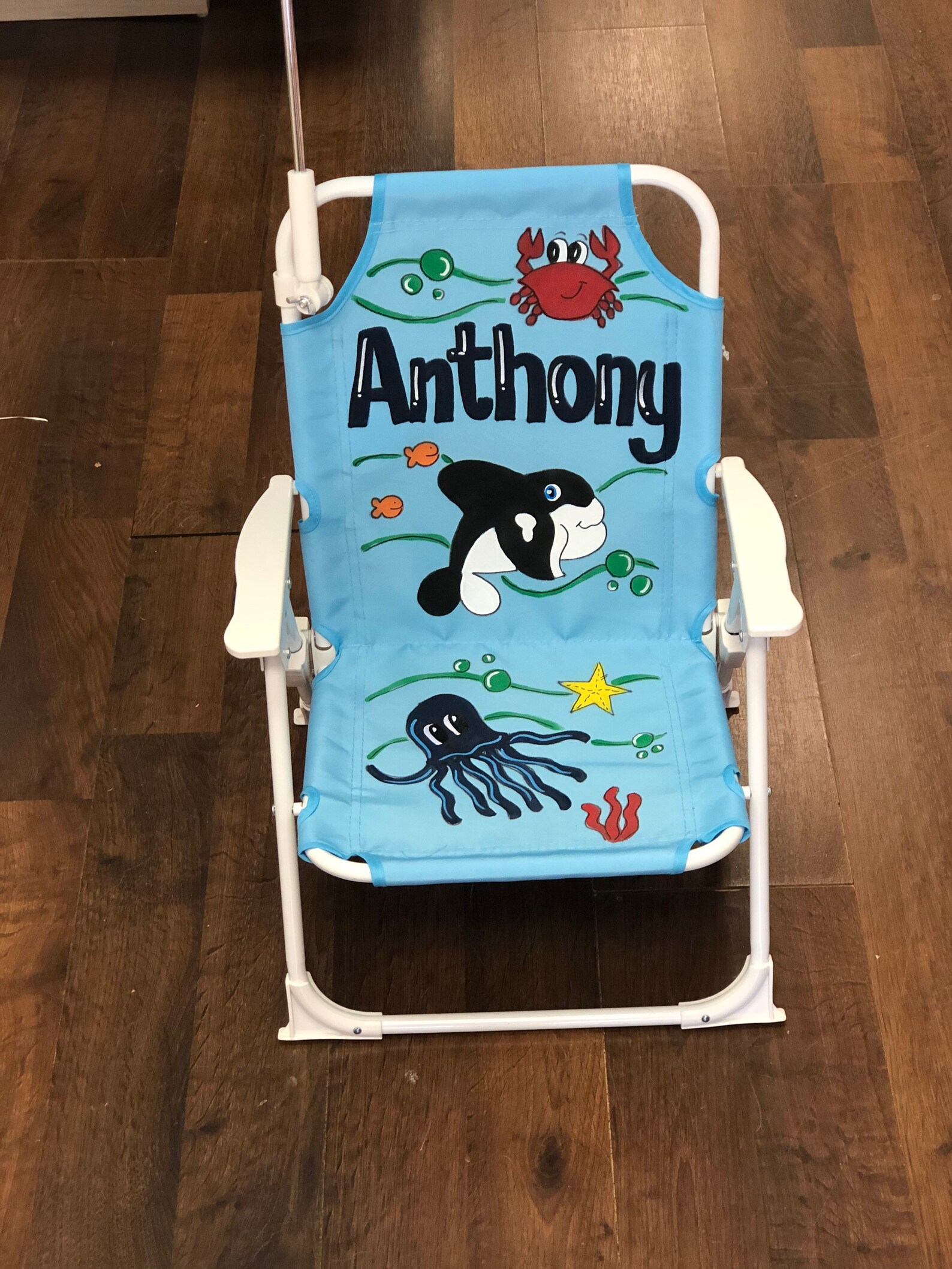 Baby Beach Chair With Under the Sea Design - Personalized - Etsy