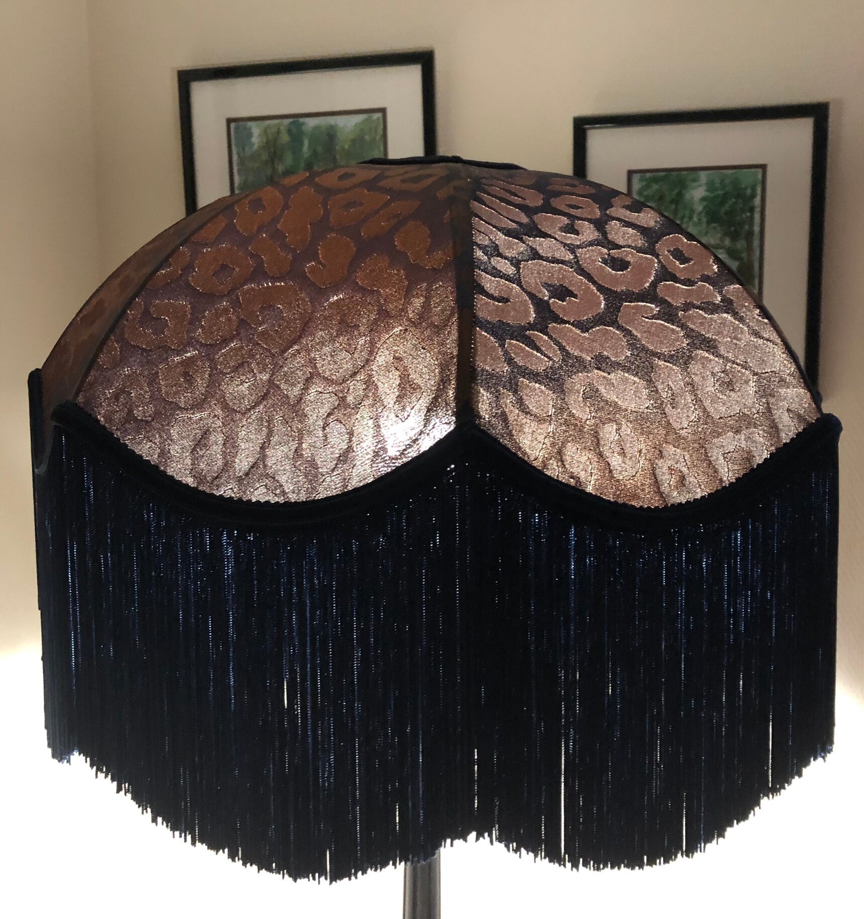 ART DECO Dome Lampshade - Etsy