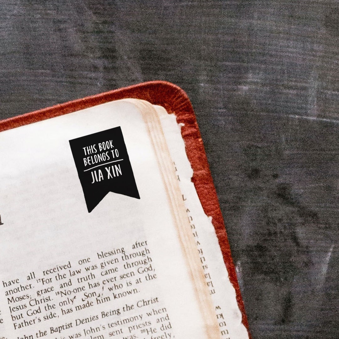 The Bookmark Ex Libris Custom Book Plate Stamp for Bookworms - Etsy