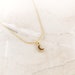 Tiny Gold Moon Necklace, Moon Jewelry, Dainty Necklace, Layering ...