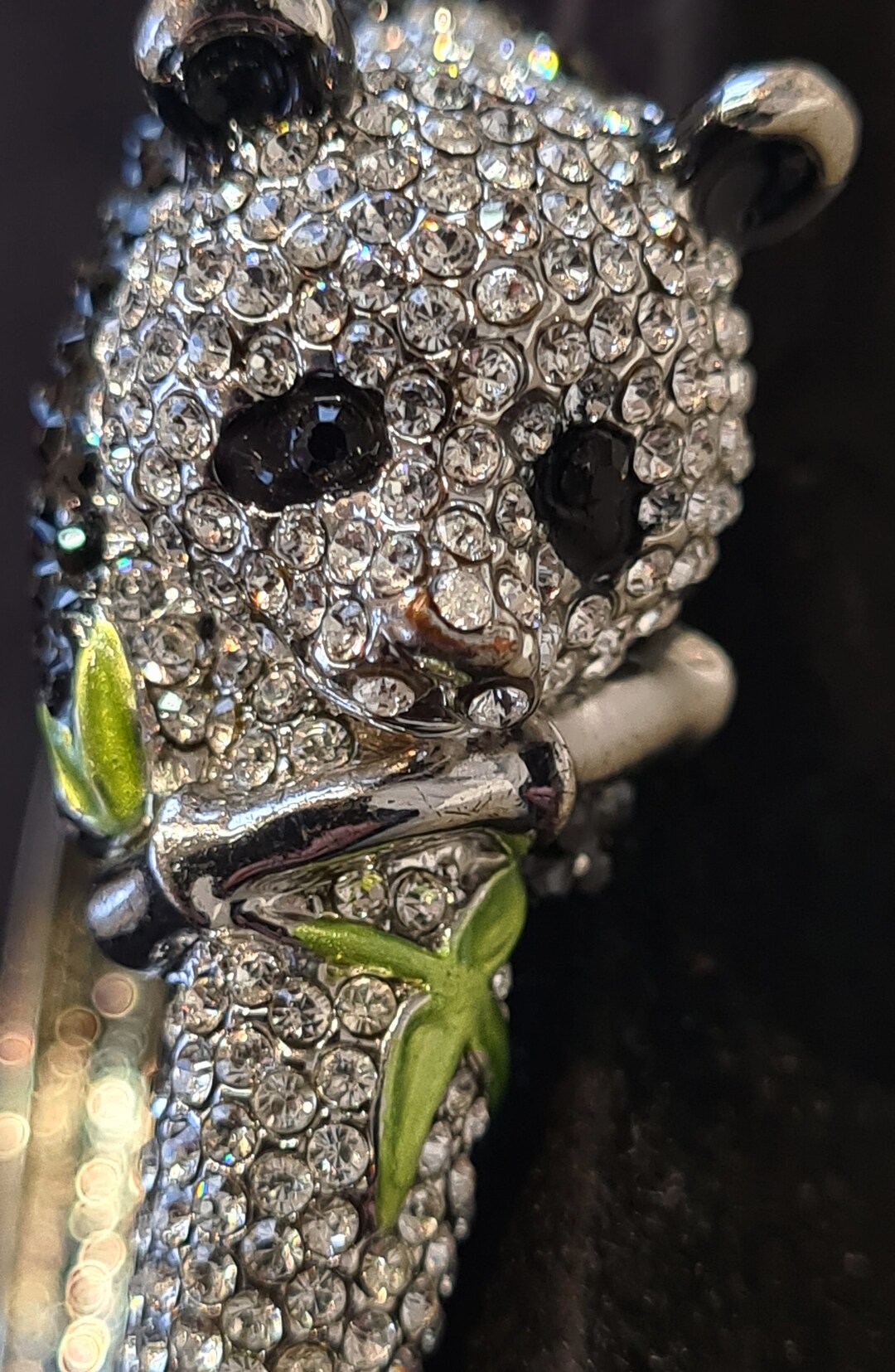 Butler and Wilson Panda and Bamboo Shoots Hinged Bangle. 1990's V132 ...