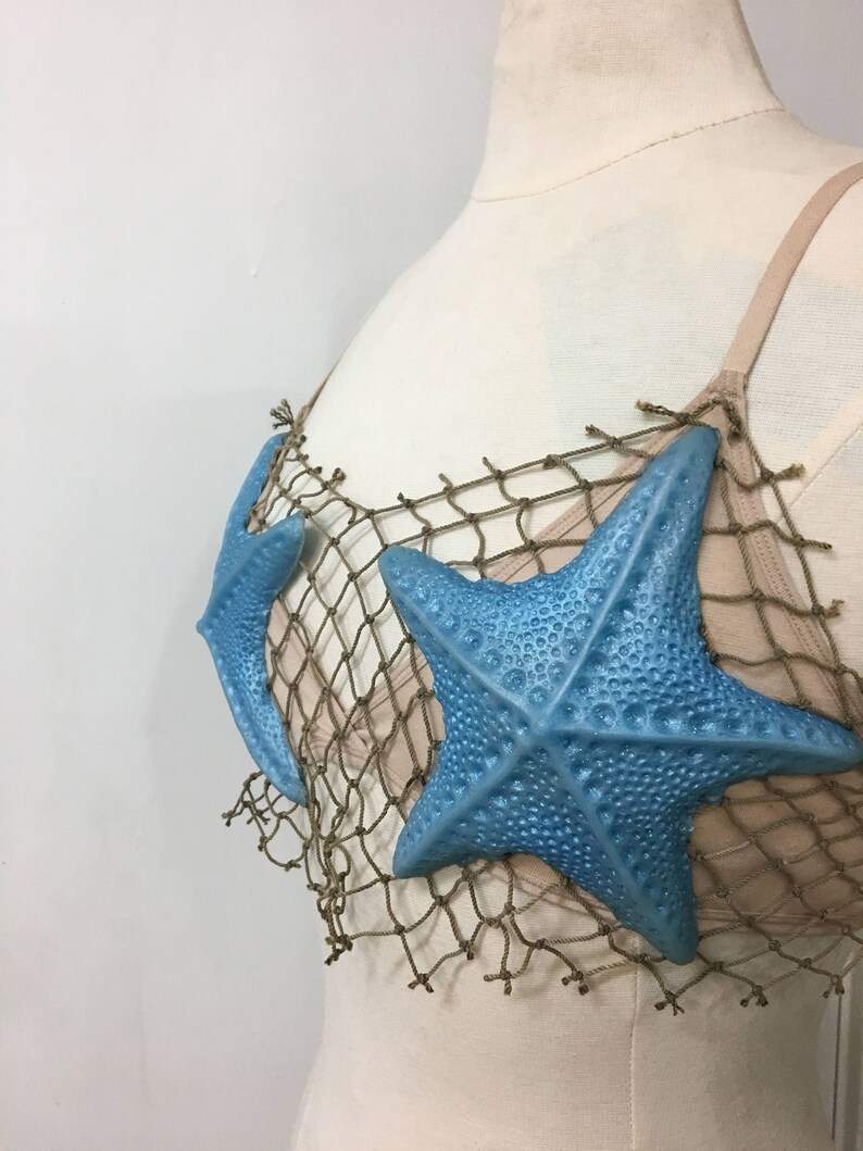 Blue silicone mermaid top | Etsy