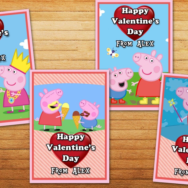 Peppa Pig Card - Etsy
