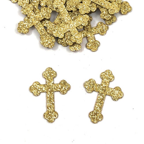 Cross Confetti Baptism Decorations Christening Cross First | Etsy