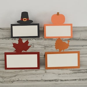 Thanksgiving Place Cards - Set of 12 - Fall Party Decoration - Autumn ...